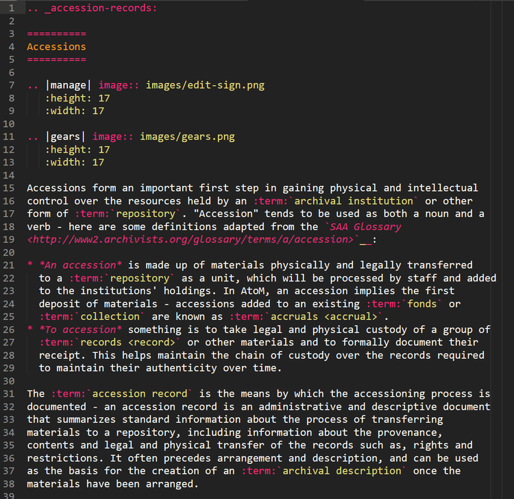 Documentation contribution guidelines - AtoM wiki